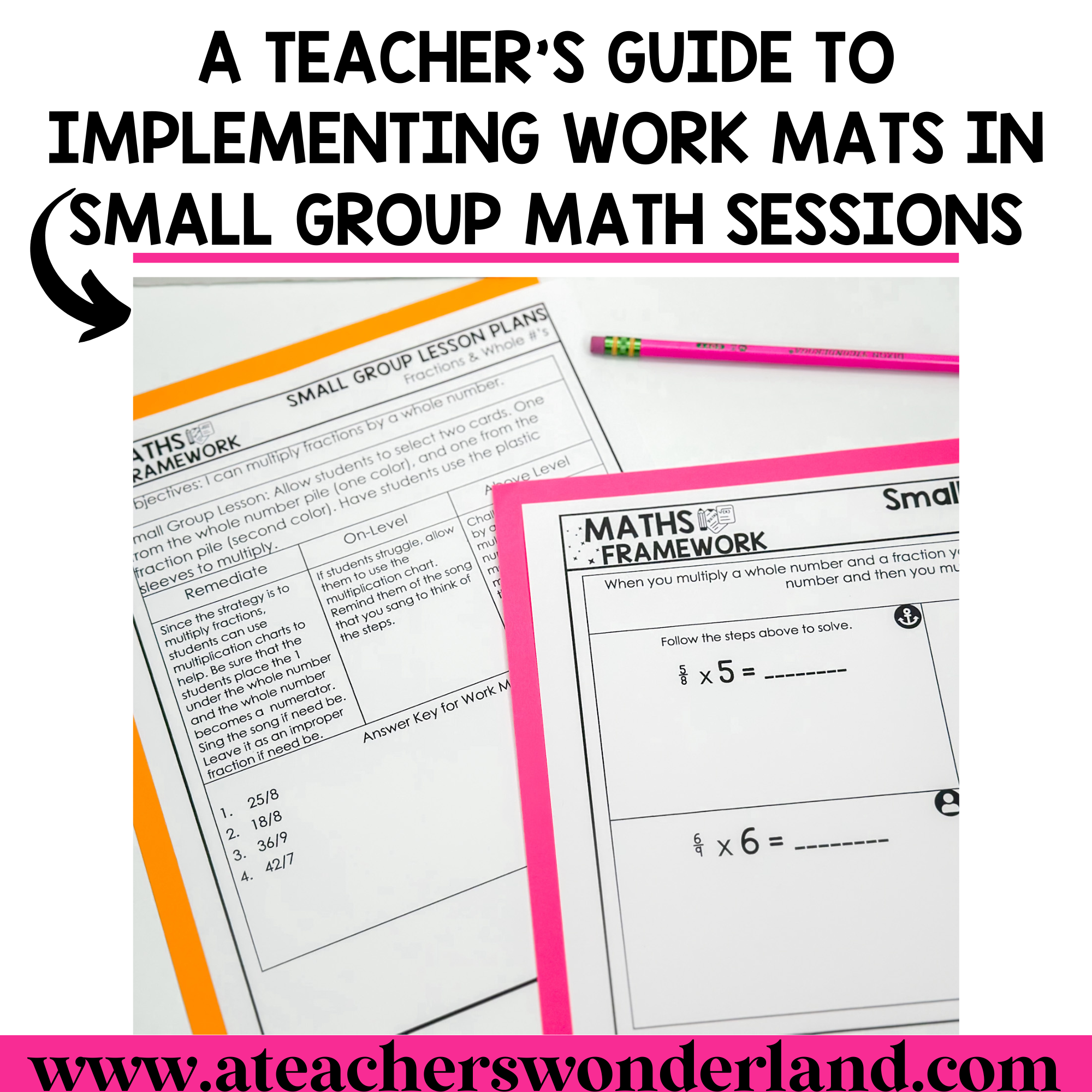 A Teacher's Guide to Implementing Math Work Mats in Small Group ...